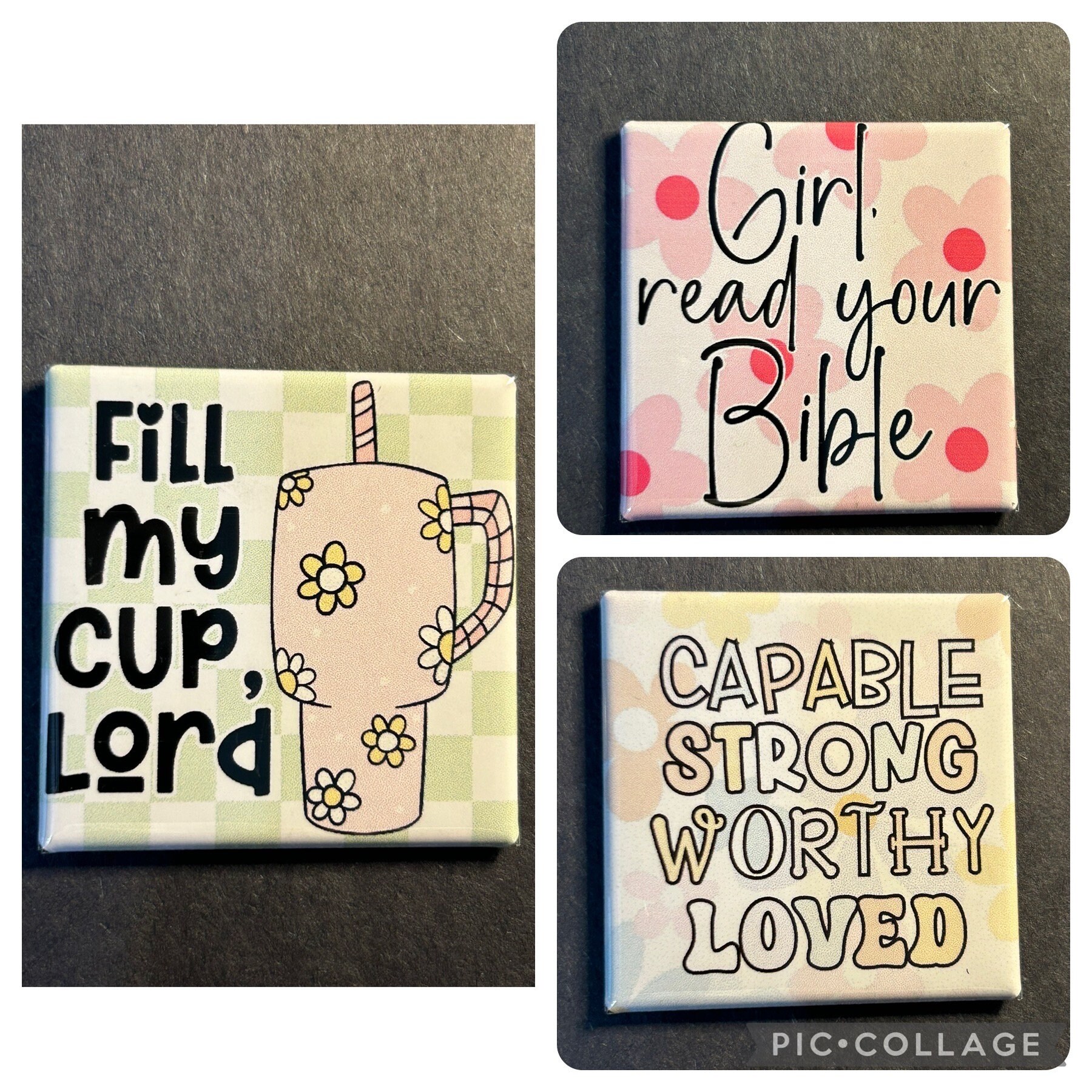 Cute and Trendy Christian Magnets Inspirational Quote Magnets Perfect ...