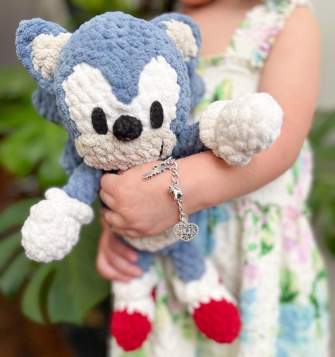 Blue Hedgehog Crochet Plushie Fast Blue Hedgehog Stuffed Animal ...