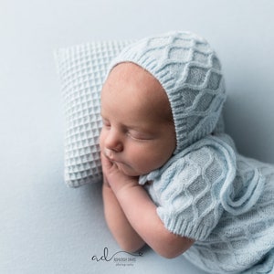 Ice Blue Newborn Props Set, Newborn Photo Set, Newborn Props, Backdrop ...