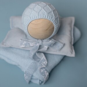Ice Blue Newborn Props Set, Newborn Photo Set, Newborn Props, Backdrop ...