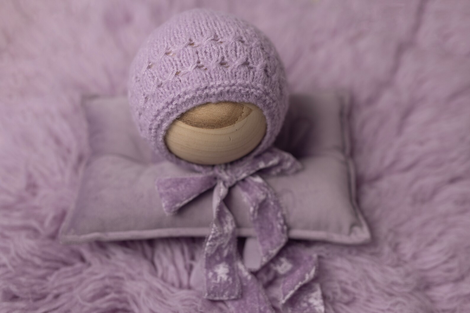 Lilac Newborn Props Set , Complete Bundle With Wrap, Newborn Photos ...
