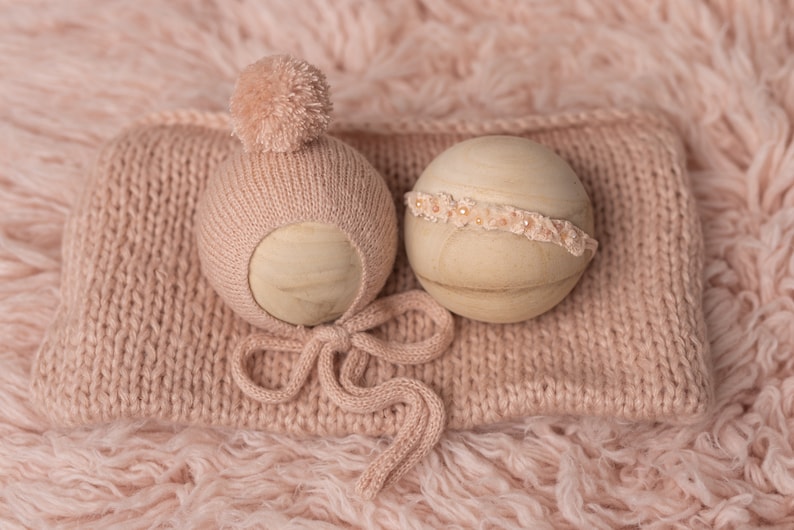 Ballet Pink Newborn Props Set - Complete Photography Bundle With Wrap ...