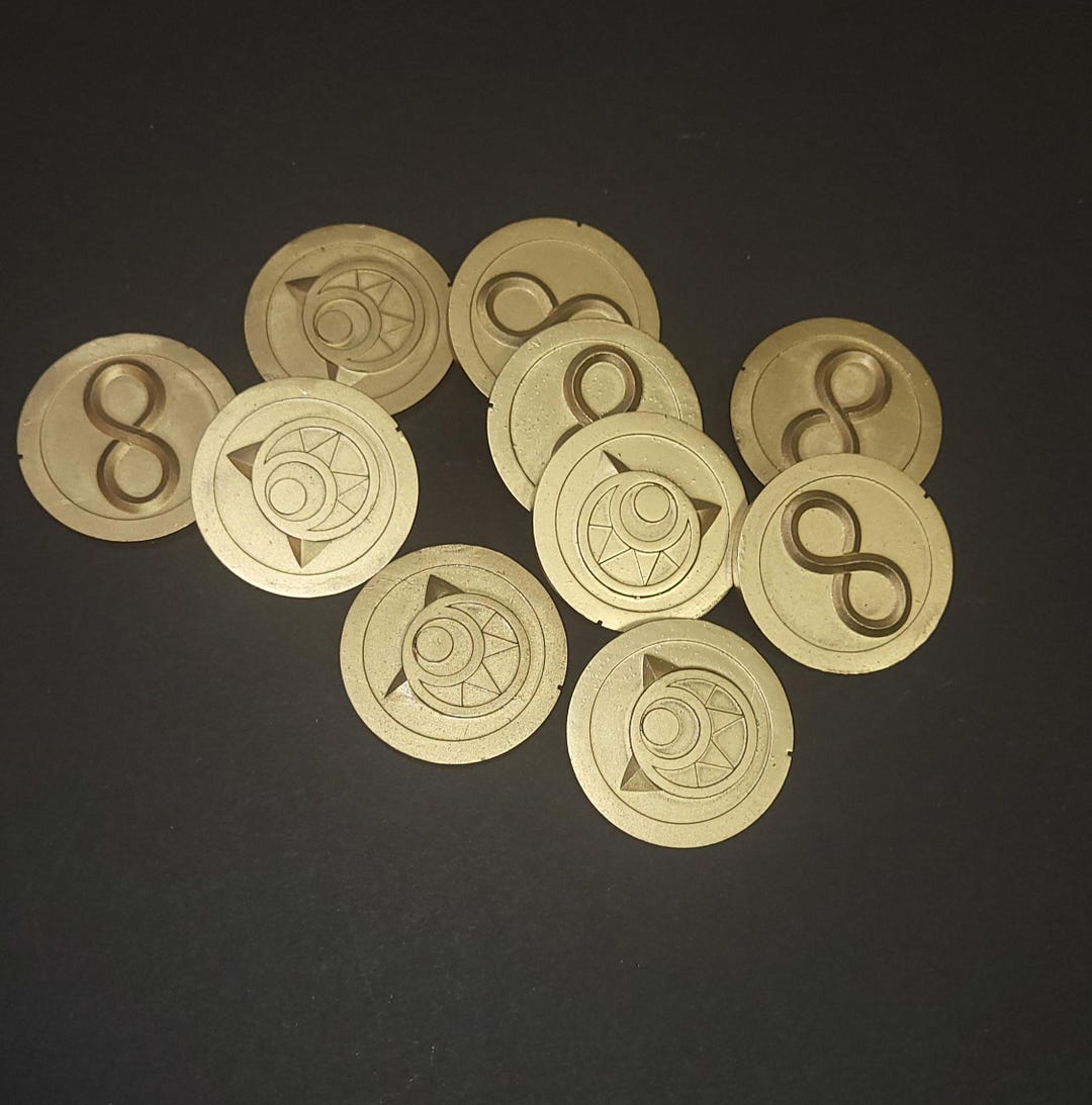 Cipher Cosplay Set of 10 Coins, Honkai Star Rail , Resin 3d Printed, Pre Painted, (please Read ...