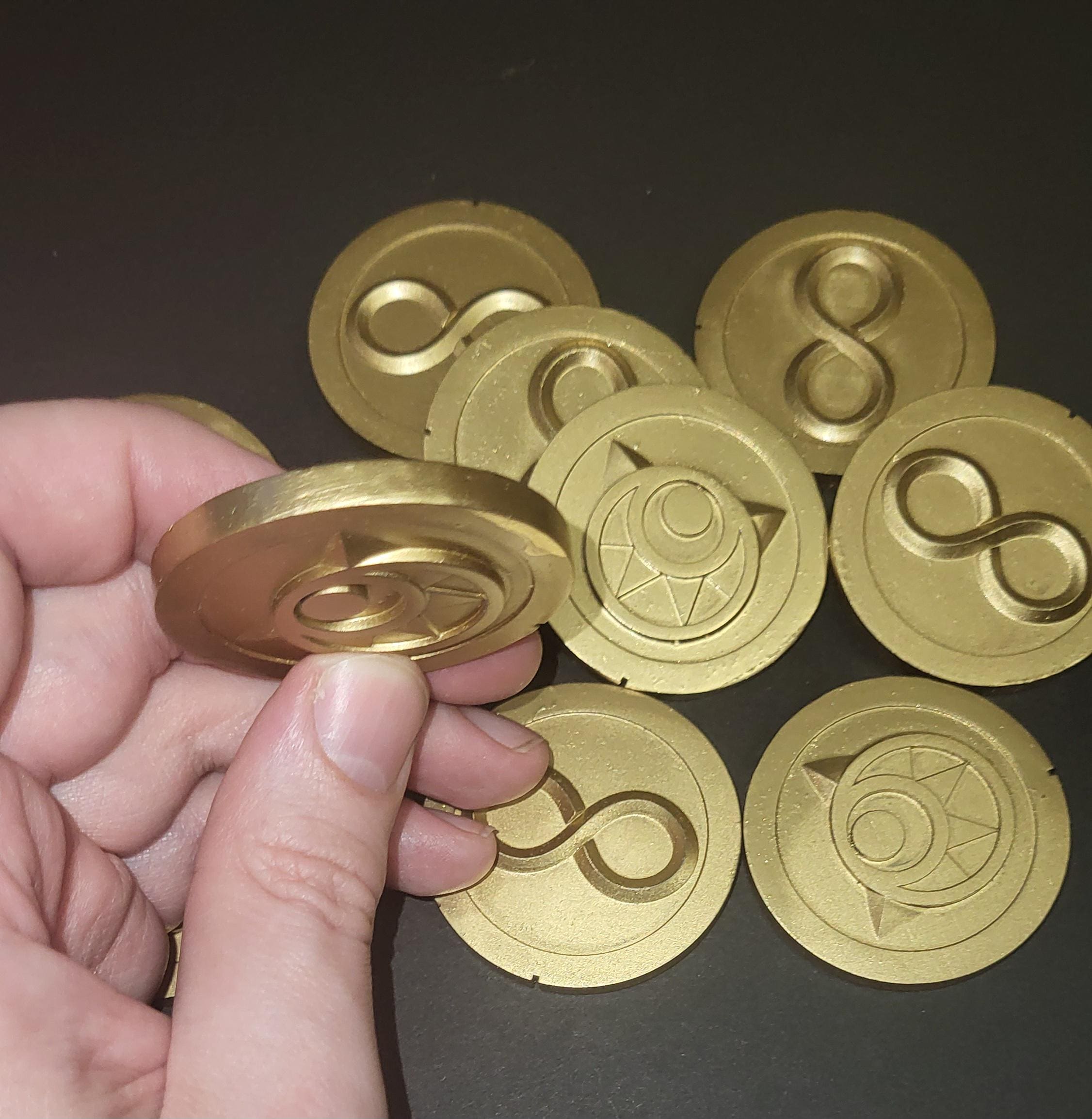 Cipher Cosplay Set of 10 Coins, Honkai Star Rail , Resin 3d Printed ...