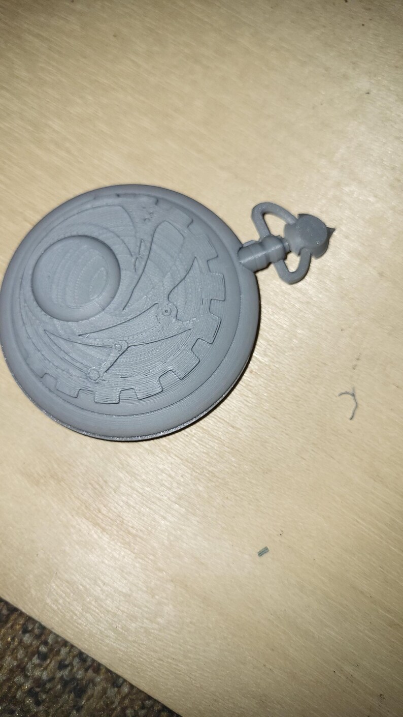 Misha Cosplay, Pocket Watch Cosplay Prop , PLA 3d Printed , Unpainted ...