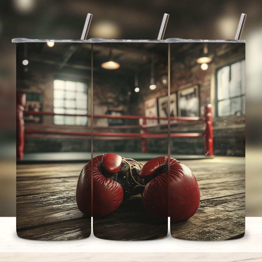 Boxing Tumbler Wrap, 20oz Tumbler Wrap, Sport Tumbler Wrap, Straight ...
