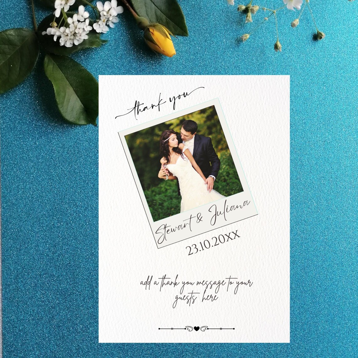 Editable Wedding Thank You Cards, Personalized Wedding Thank You Cards ...