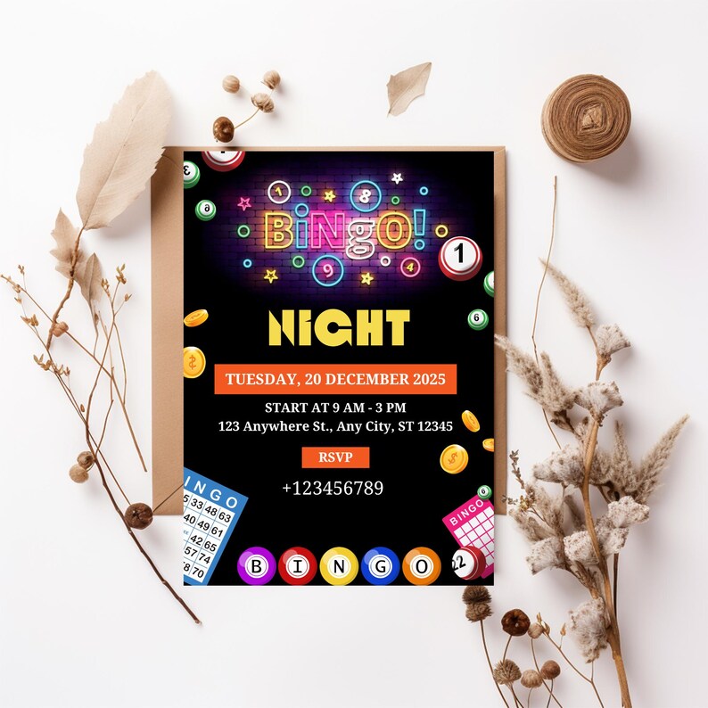 Game Night Fundraiser Editable Flyer Canva Invitation Template Instant ...