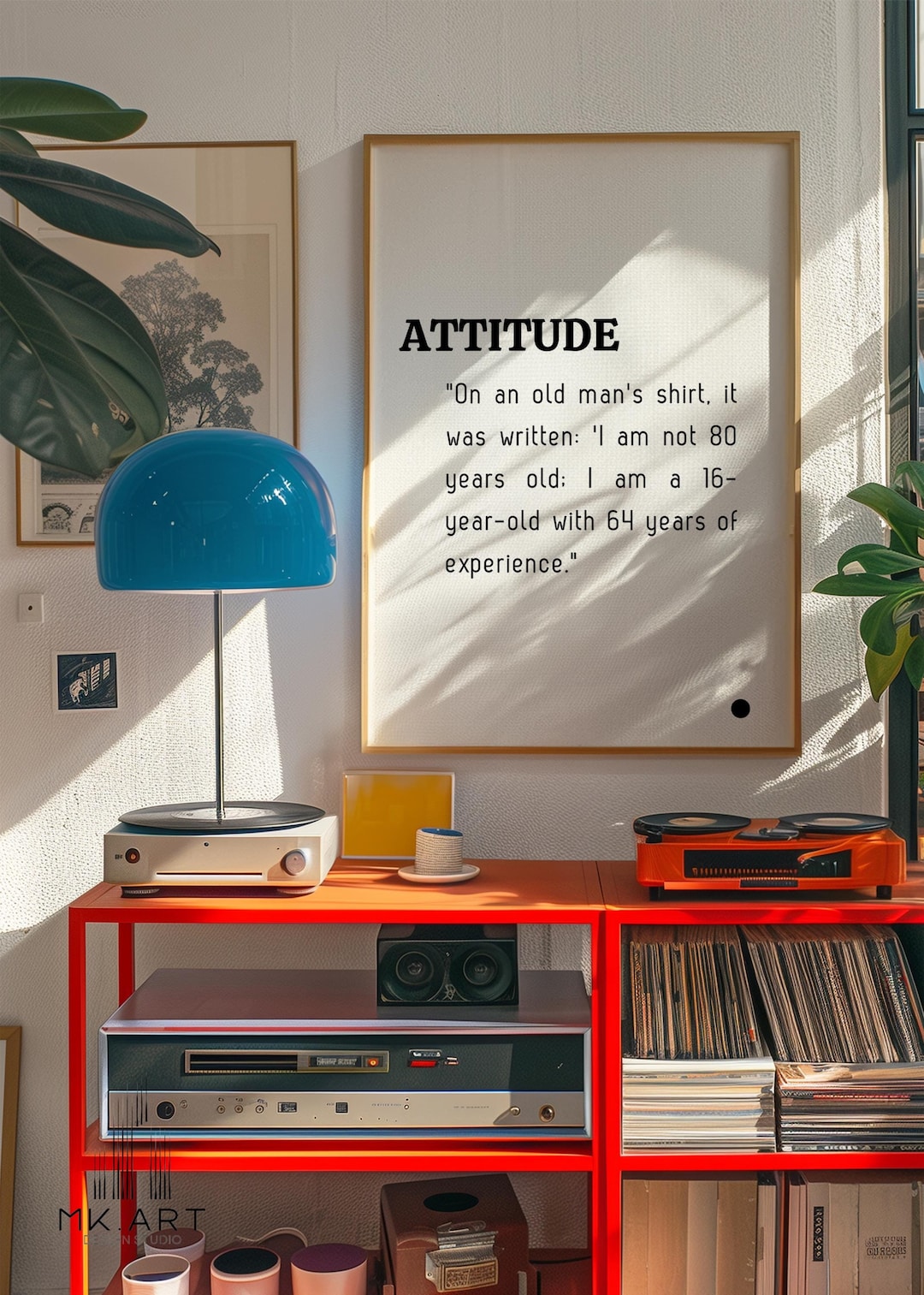 Attitude Saying Inspirational Poster, Attitude Quote Poster, Classroom ...