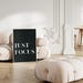 Just Focus Printable Poster, Motivational Wall Art Print, , Modern ...
