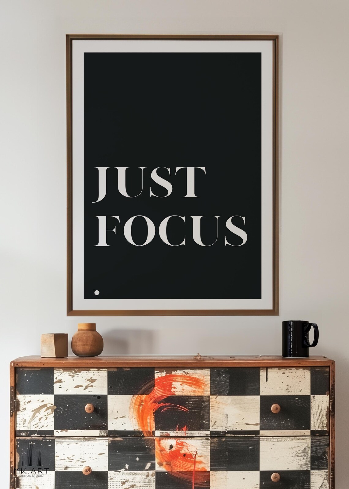 Just Focus Printable Poster, Motivational Wall Art Print, , Modern ...