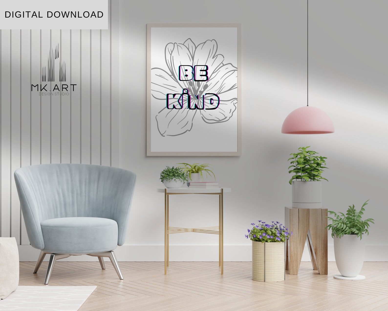 Be Kind Printable Wall Art, Quote Poster, Printable Wall Art, Modern ...