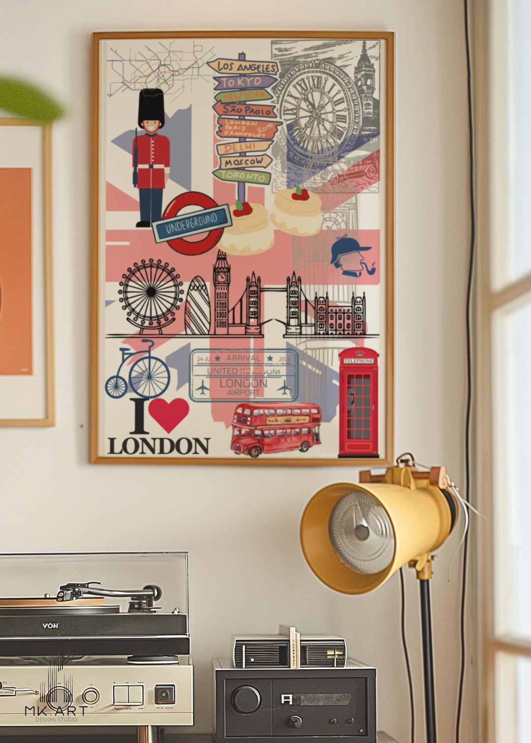 London Printable Wall Art, City Print, Maximalist Prints, Trendy Print ...