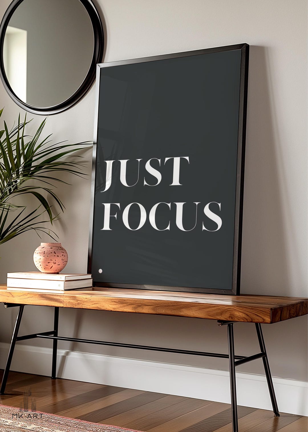 Just Focus Printable Poster, Motivational Wall Art Print, , Modern ...