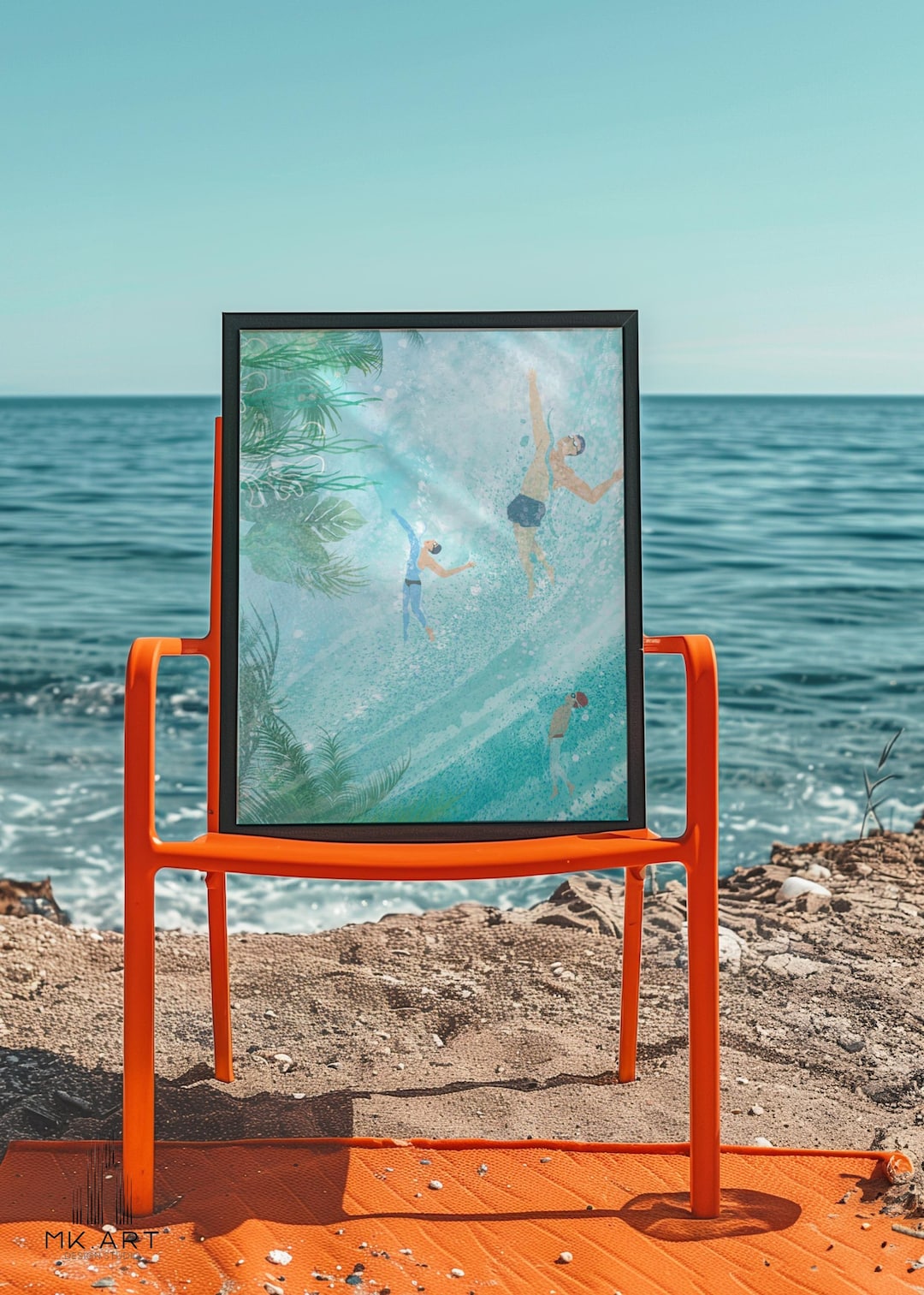 Swimmer Wall Art, People Swimming in the Pool,summer Sports Staples ...