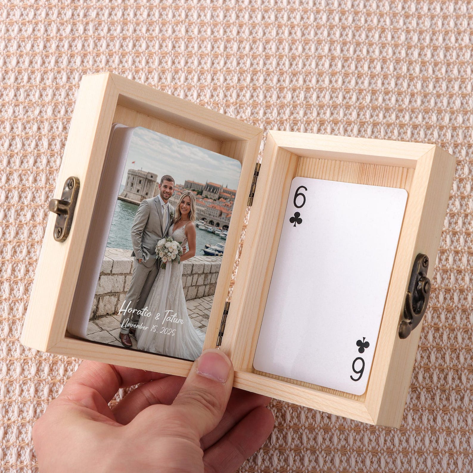 Custom Guest Book Playing Cards, Minimalist Wedding Guest Book ...