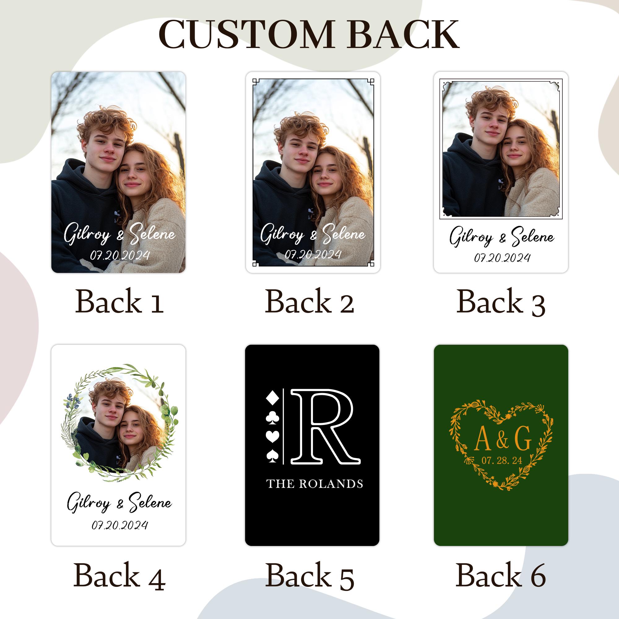 Custom Guest Book Playing Cards, Minimalist Wedding Guest Book ...