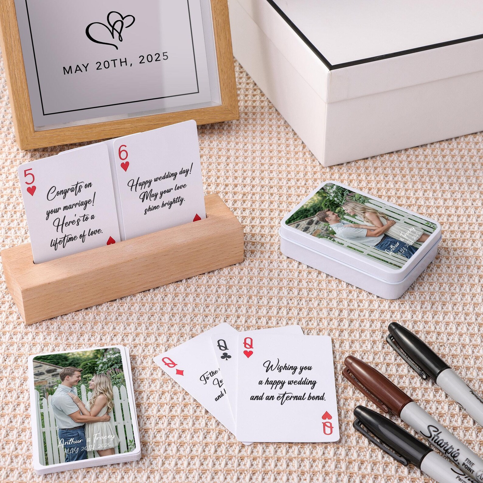 Custom Playing Cards Guest Book, Blank Playing Cards, Wedding Guest ...