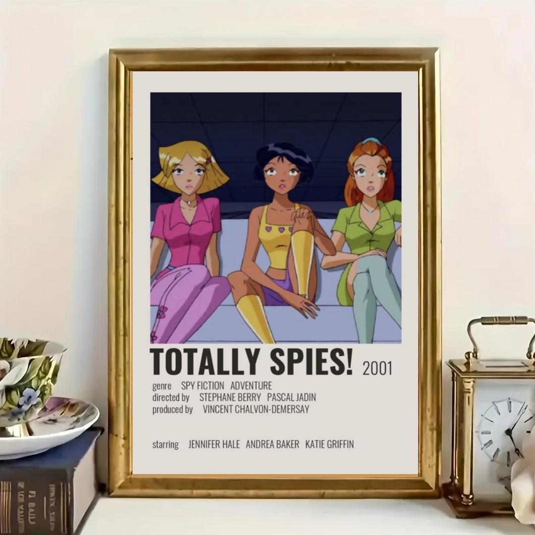 Minimalist Totally Spies Cartoon Poster, Digital Wall Art for Download ...