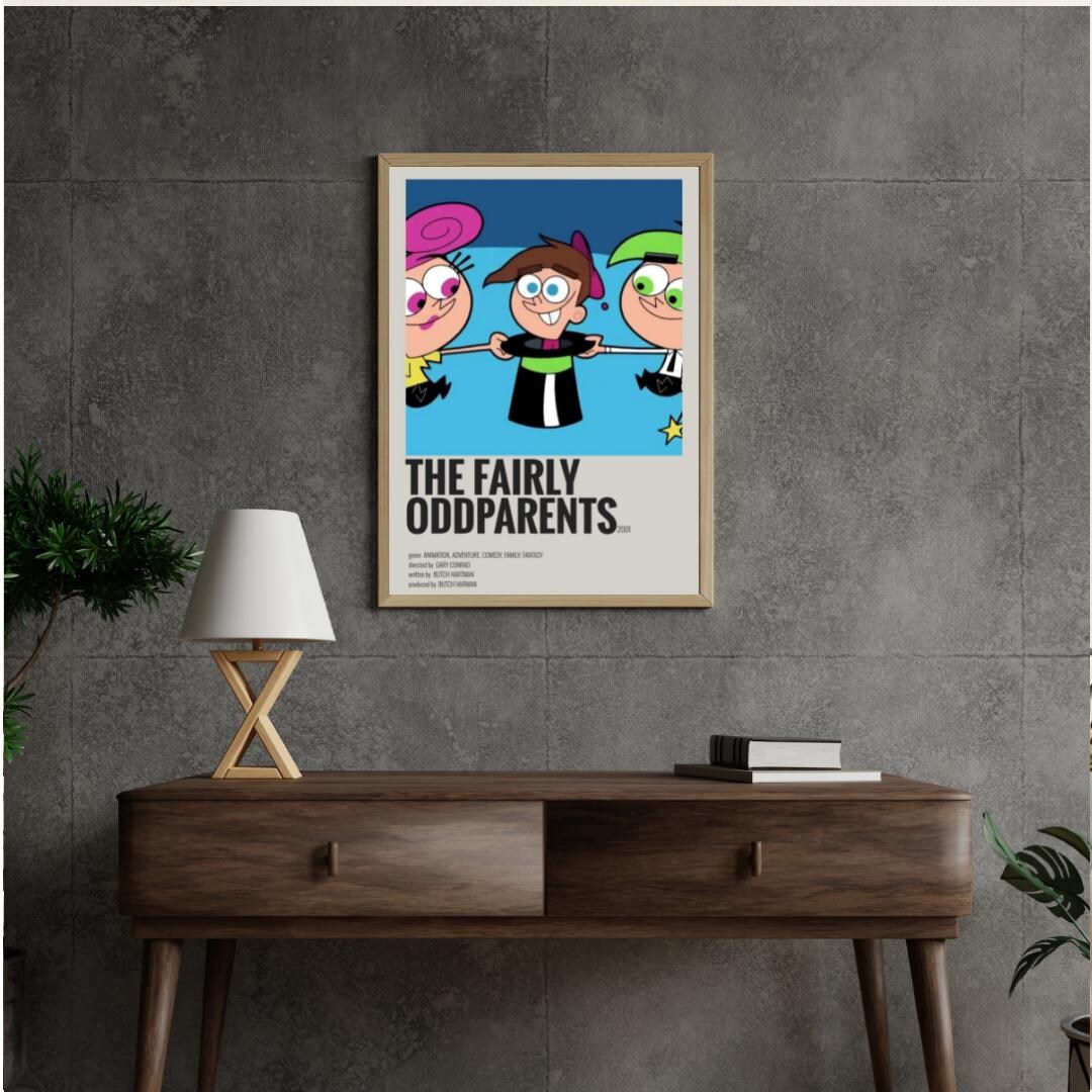 Fairly Oddparents Cartoon Poster Digital Wall Art Kids Room Decor ...