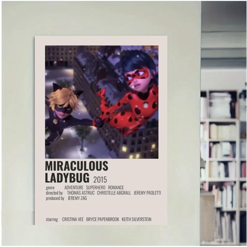 Miraculous Ladybug Poster, Digital Wall Art Kids Room Decor Instant ...