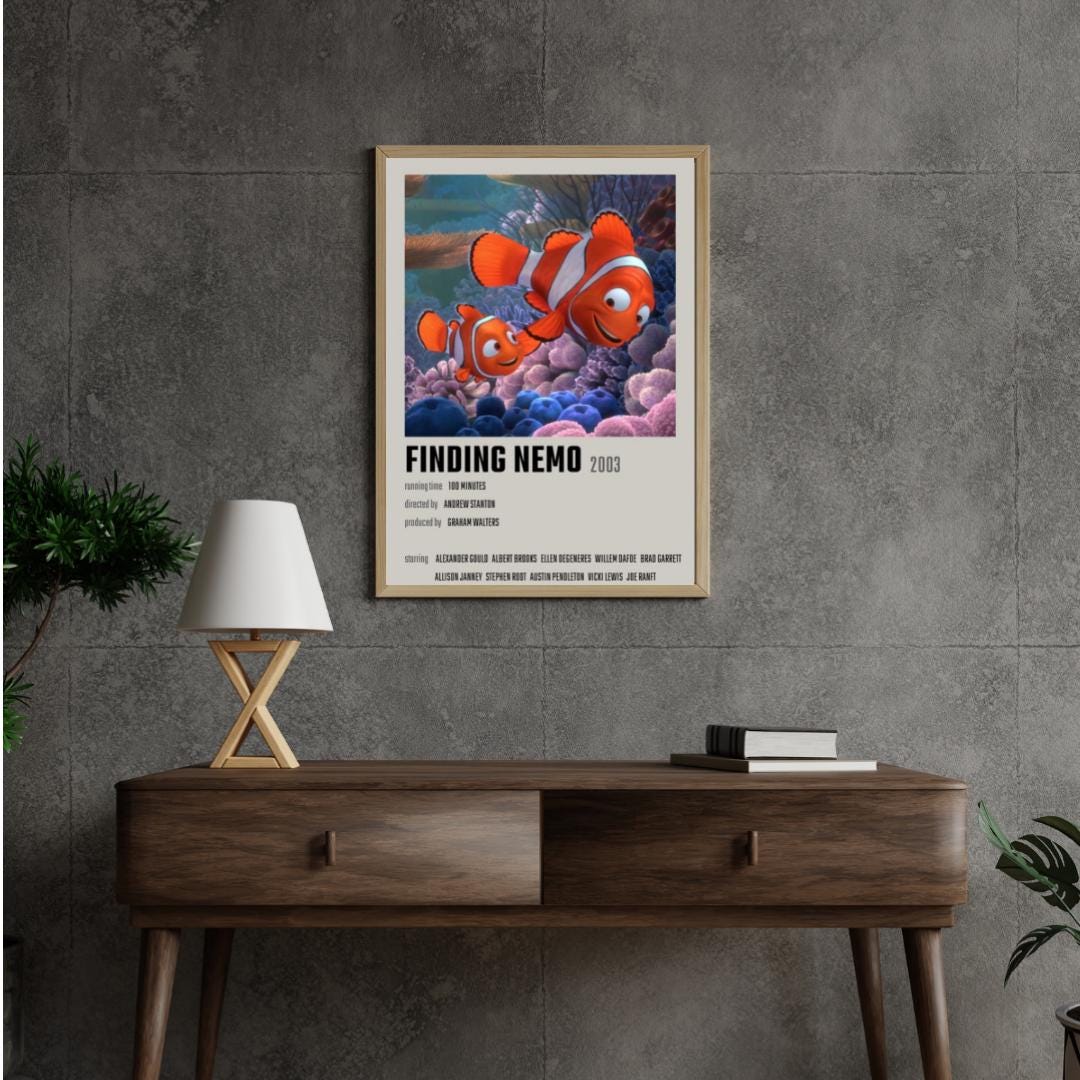 Finding Nemo Poster Digital Wall Art Kids Room Decor Instant Download ...