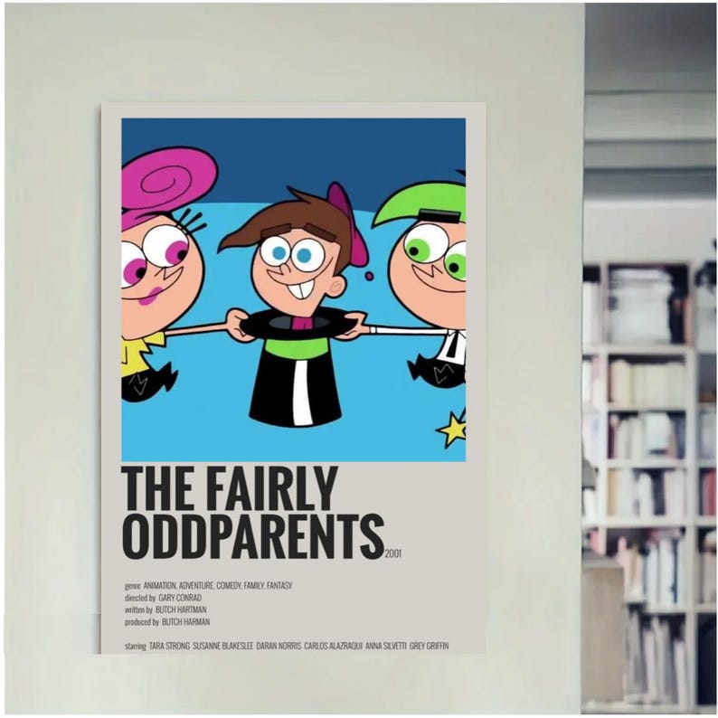 Fairly Oddparents Cartoon Poster Digital Wall Art Kids Room Decor ...