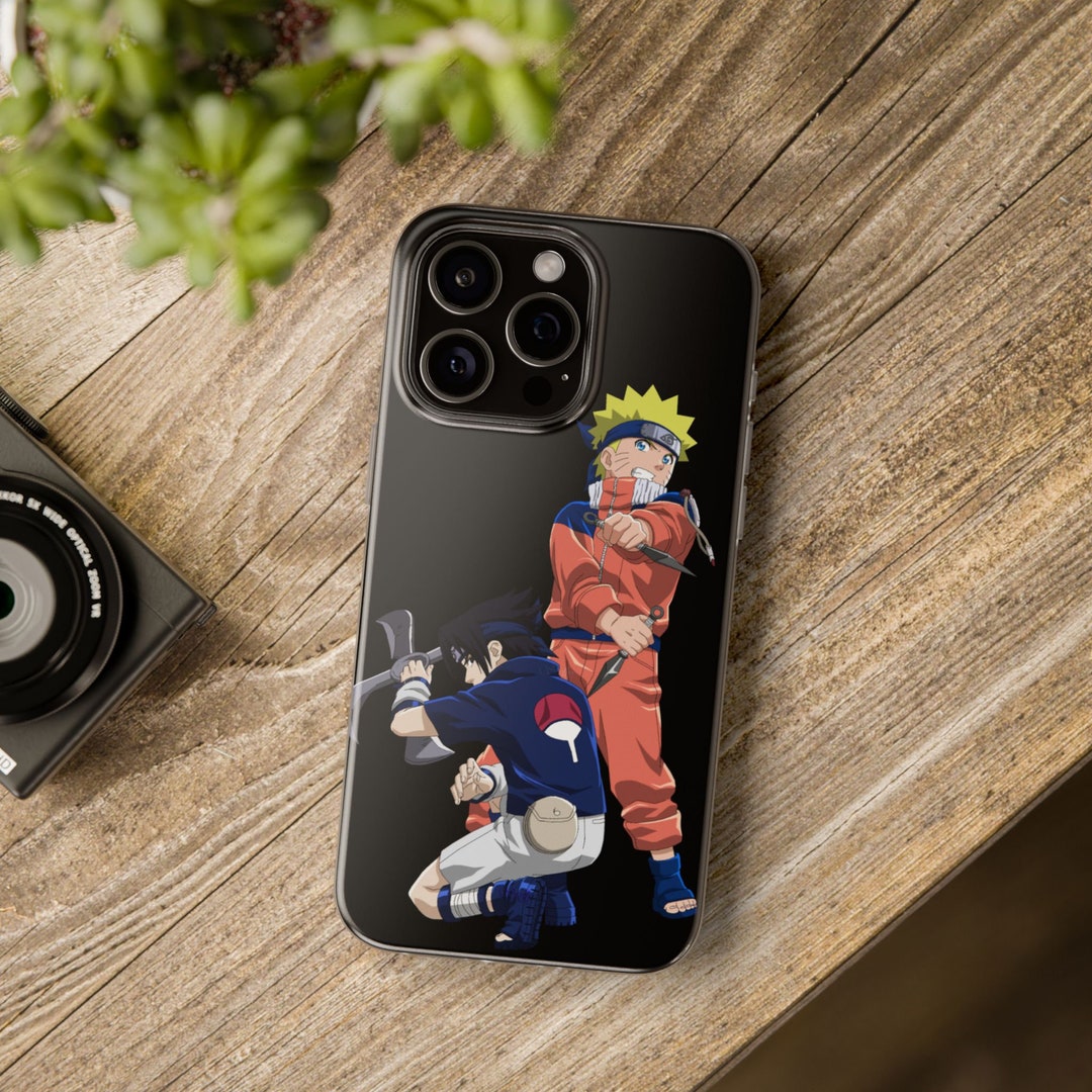 Naruto Uzumaki and Sasuke Uchiha Teaming up Naruto Flexi Cases Iphone ...