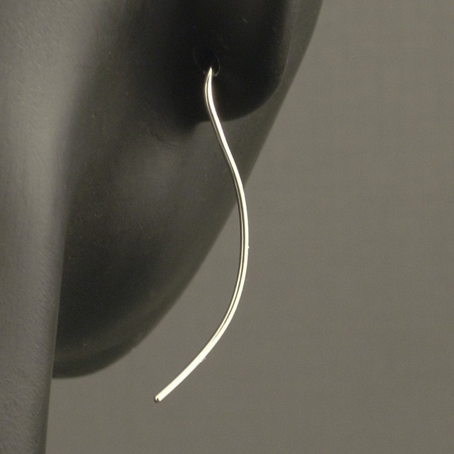 Silver Stud Earrings / Sterling Budded / READY TO SHIP / Drop - Etsy