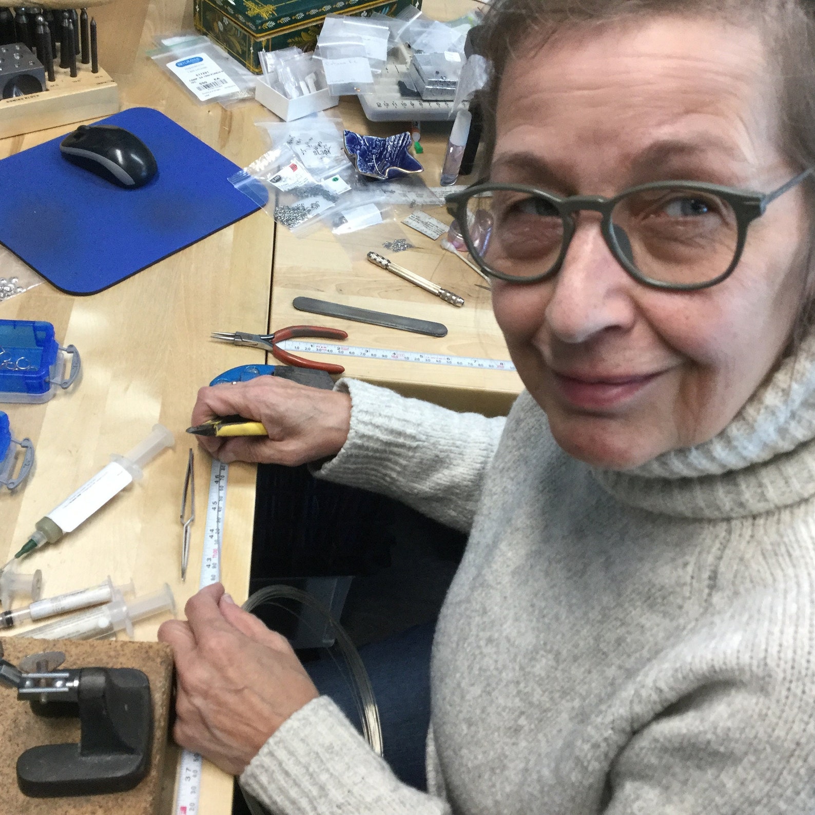 Modern Silver Hoops / Unique Floating Hoop Design / A Metalrocks ...