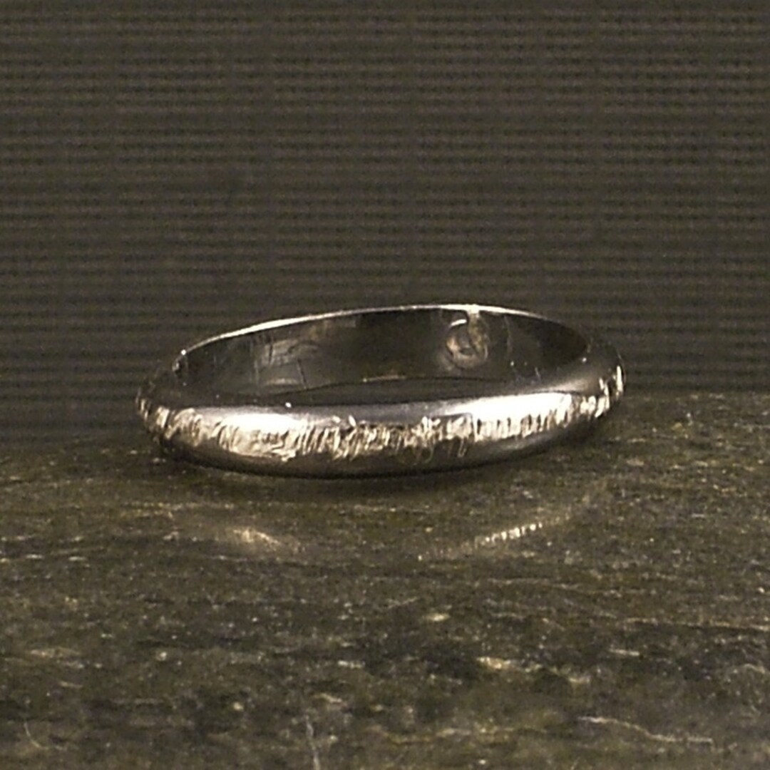 Hammered Sterling Silver Ring for Men or Women Unique - Etsy