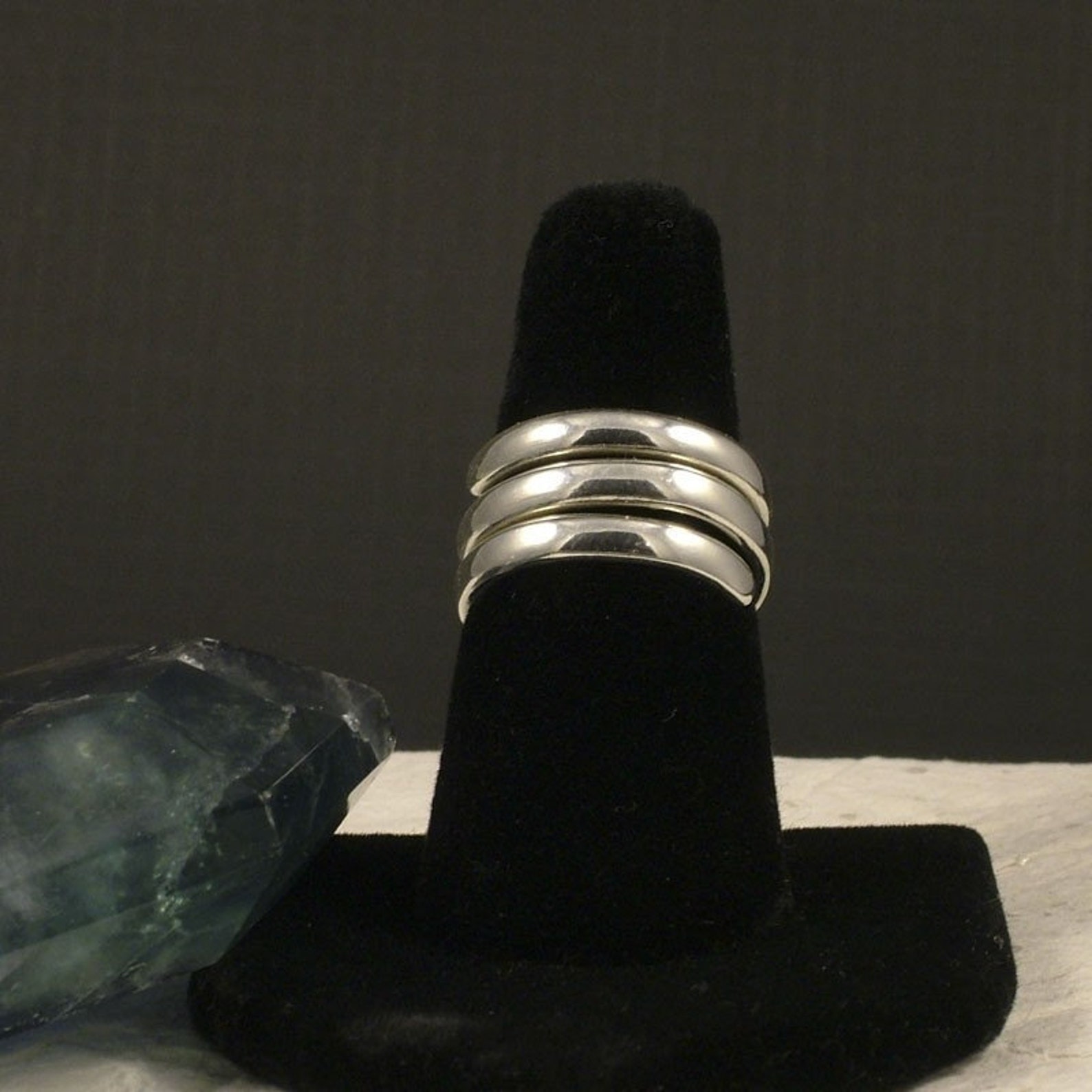 Heavy Silver Ring Solid Argentium Sterling Band Mens or - Etsy