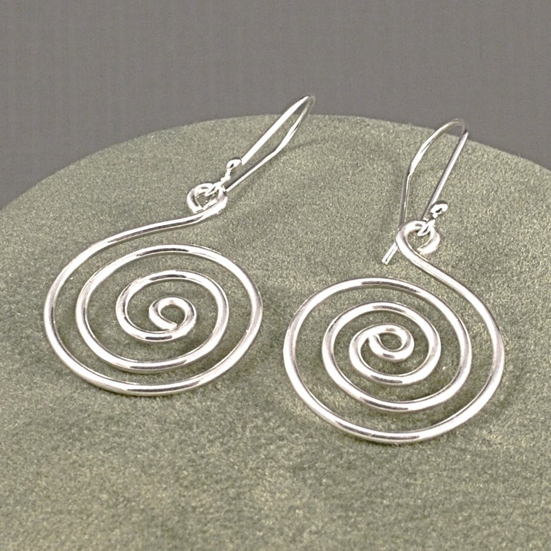 Spiral Earrings - Etsy
