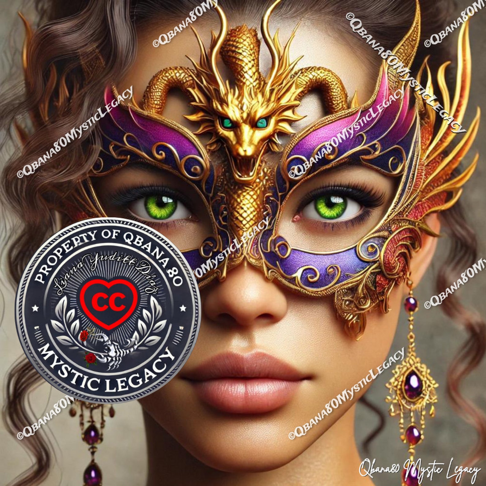 Dragon's Gaze: Dragon Mask, Enchanting Eyes, Intricate Design ...