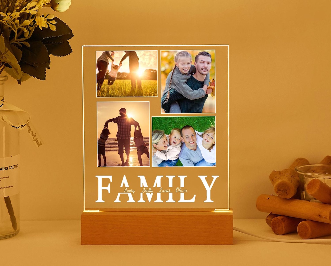 Personalized LED Picture Plaque With Stand,custom Picture Night Light ...