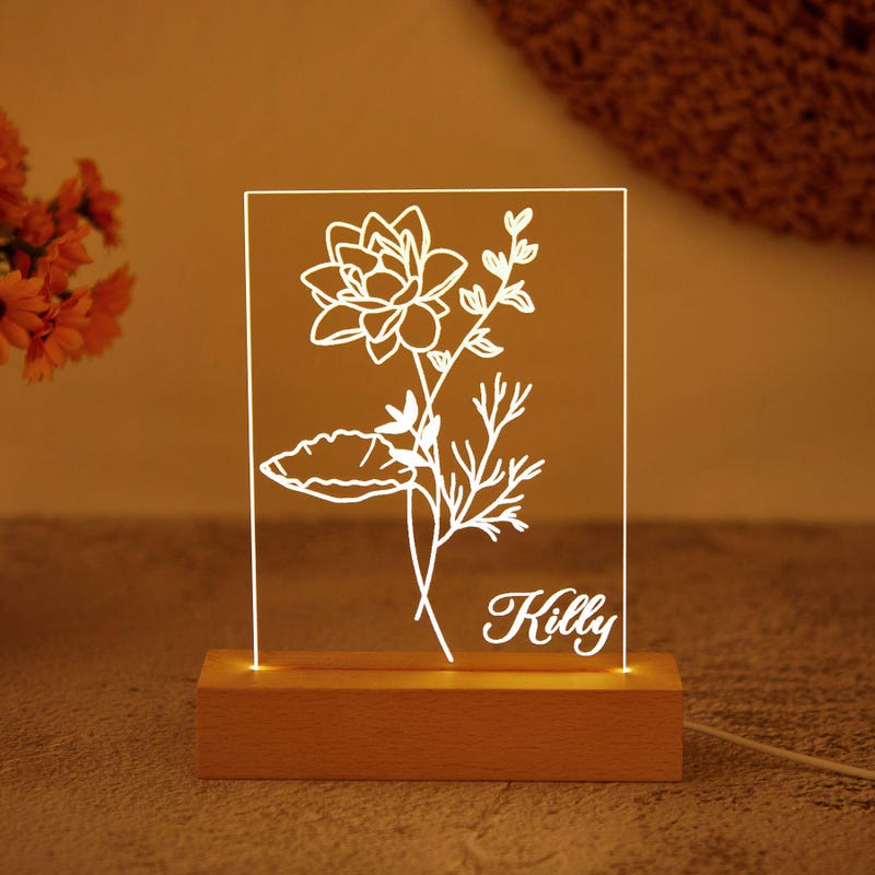 Acrylic Night Light - Etsy
