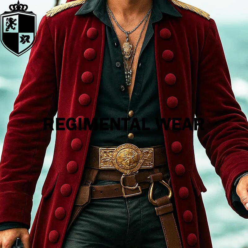 Red Pirate Coat - Etsy