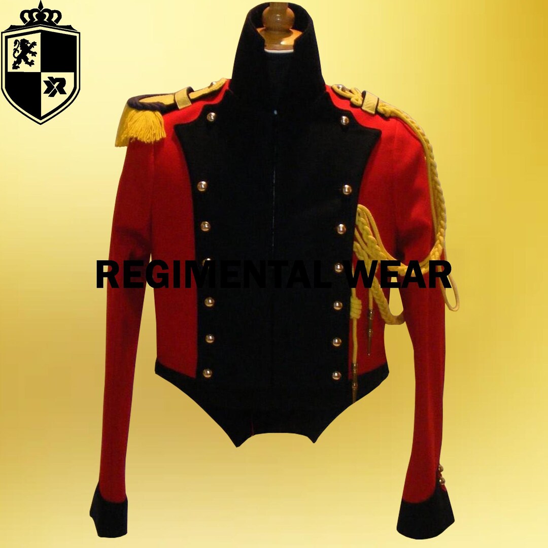 Men Napoleon Lancer Trooper Jacket, British Military Jacket, Empire ...