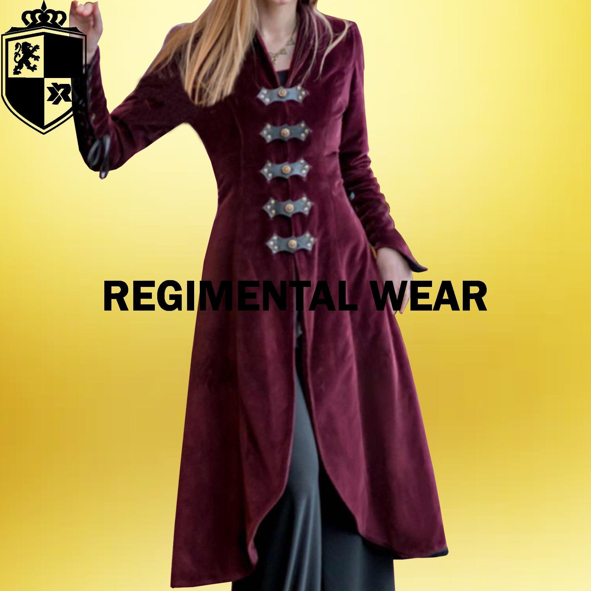 New Renaissance Frock Coat Winter Frockcoat, Steampunk Frockcoat ...
