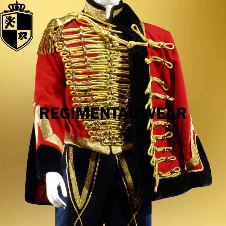 19th Century Napoleonic Hussar Pelisse, Historical Dress Prussian ...