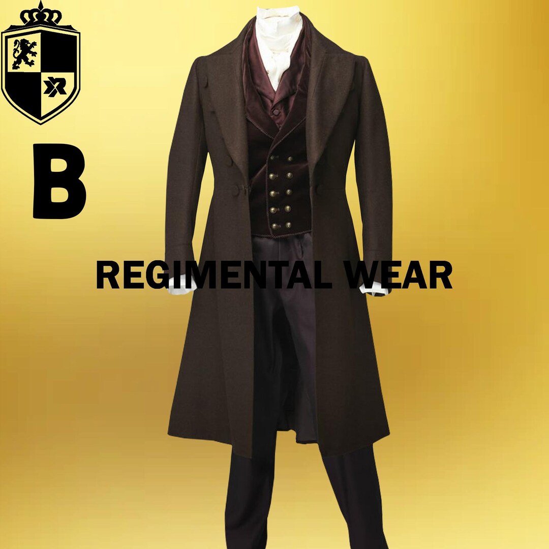 Men Military Frock Coat, Colin Bridgeton Frock Coat, Civil Officer ...