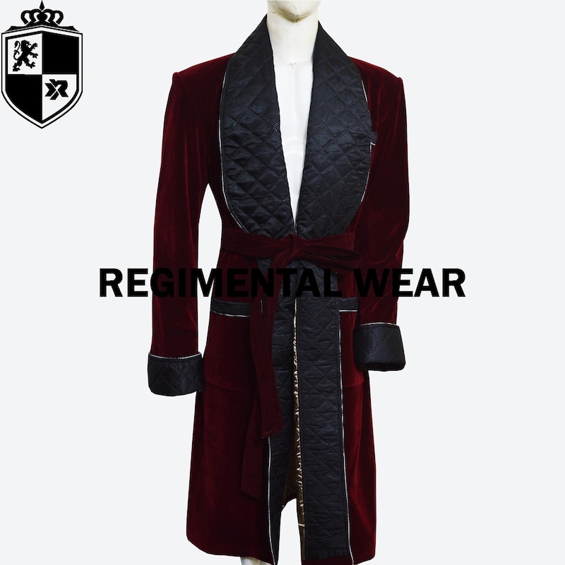 Velvet Smoking Robe - Etsy