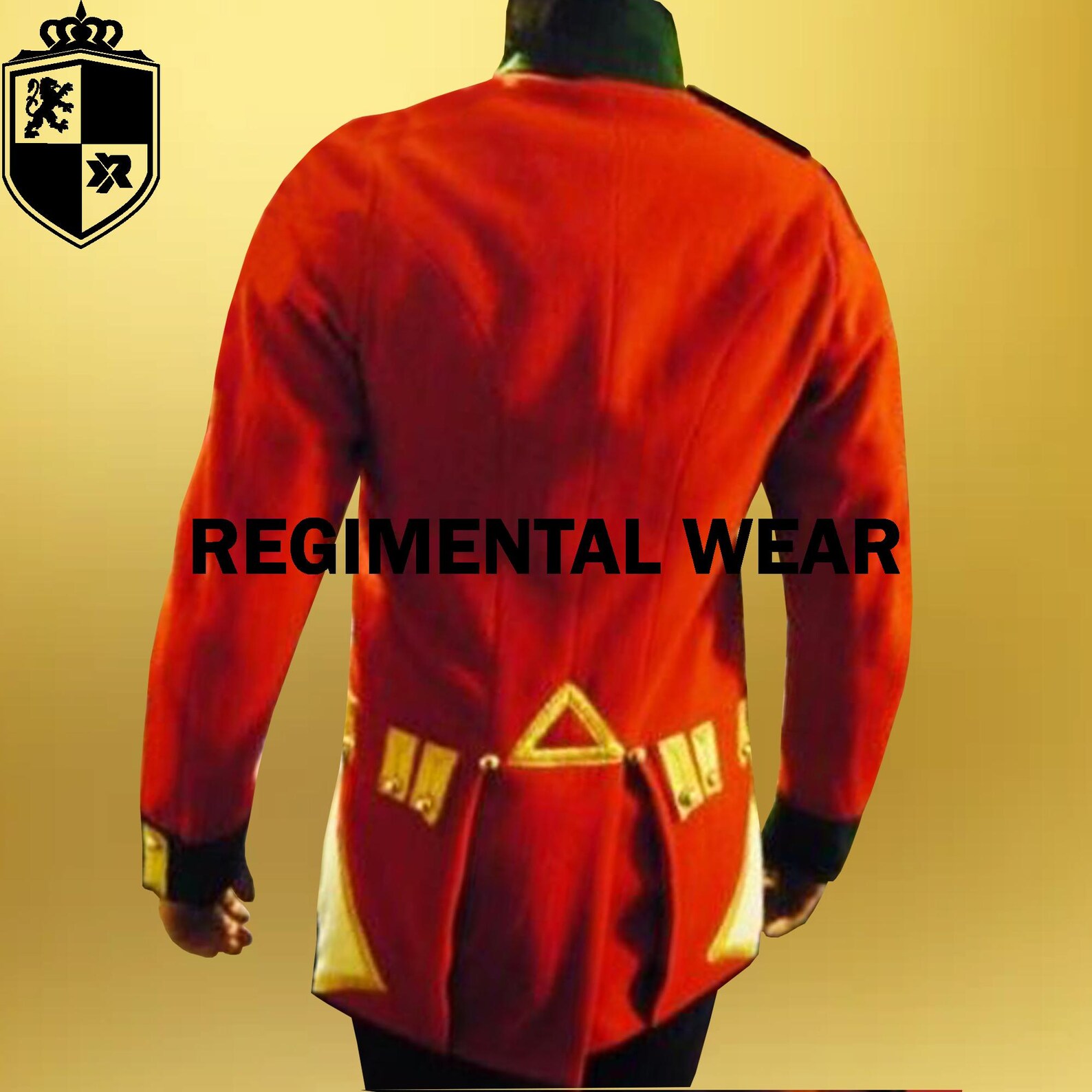 Red Wool Regimental Jacket: British 1815th Officer Tailcoat - Etsy