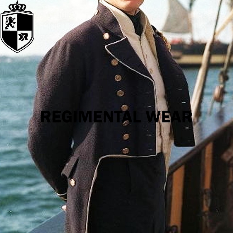 Wool Naval Captain Tailcoat: Royal Navy Officer Style - Etsy
