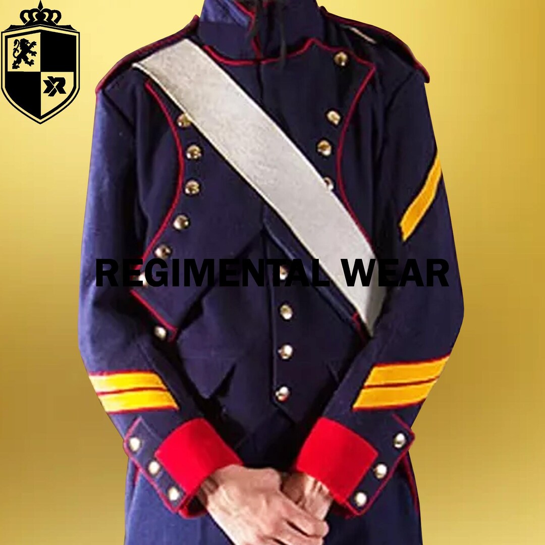 New Men Napoleon Jacket, Line Troop Jacket, Military Guard Jacket ...