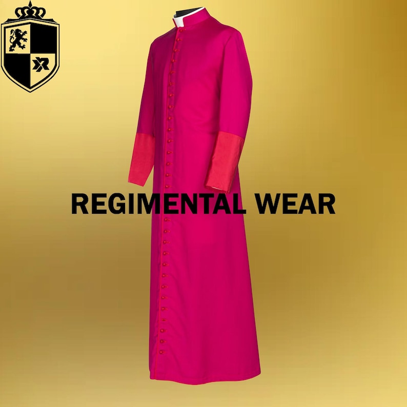 Pink Catholic Clergy Cassock: Traditional Liturgical Robe - Etsy