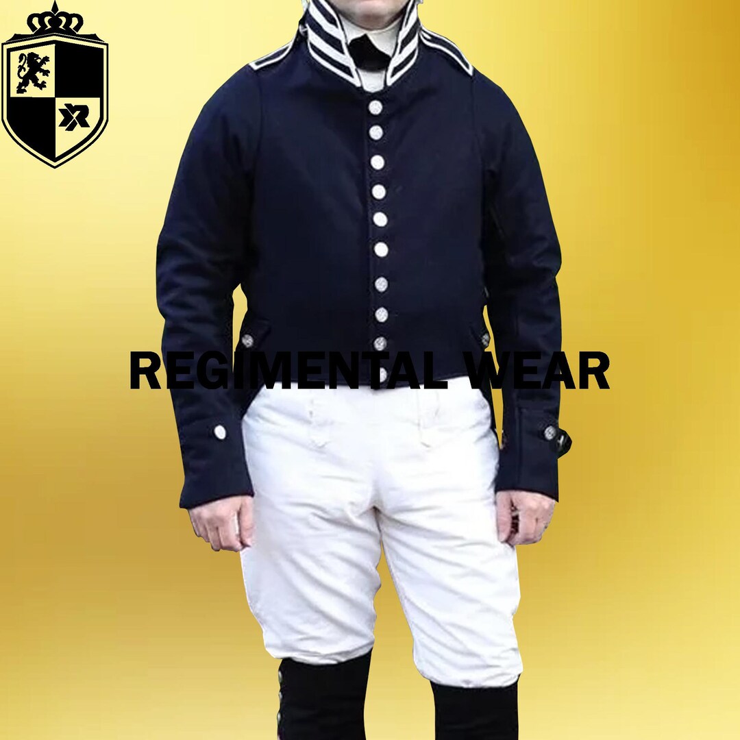 Navy Blue Wool US Infantry Coat - 1813-14 British Officer Uniform - Etsy