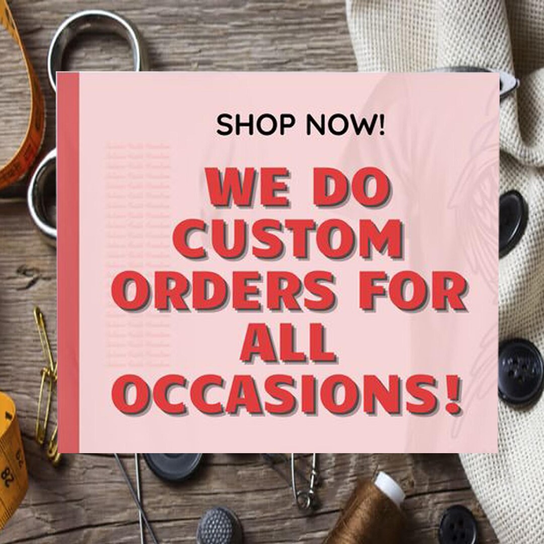New Custom Design Order, Bespoke Design Order, Custom Tailored Order ...
