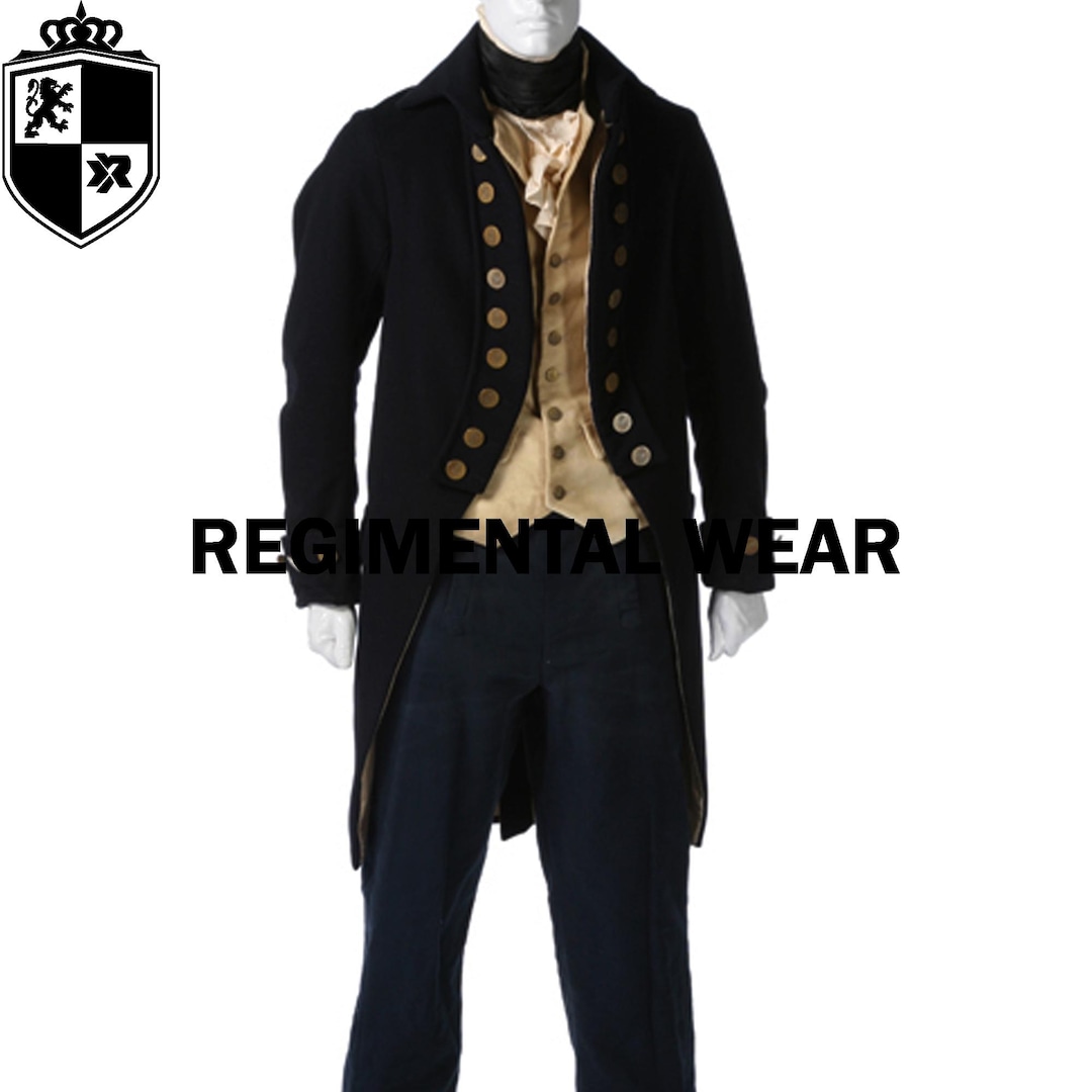 Wool Royal Navy Midshipman Jacket: British Officer's Uniform Tailcoat ...