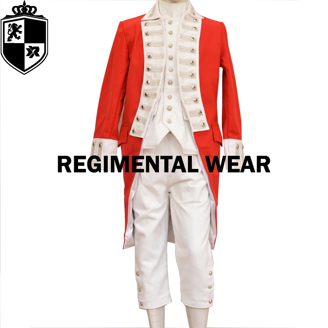 Handmade Red Wool British Sergeant Uniform: Revolutionary War Jacket - Etsy